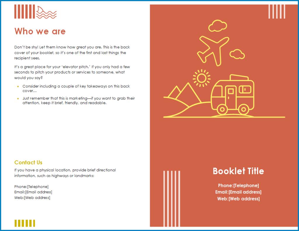 Bi-fold Brochure Template (Word)
