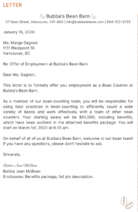 Business Communication Letter Template (Word)