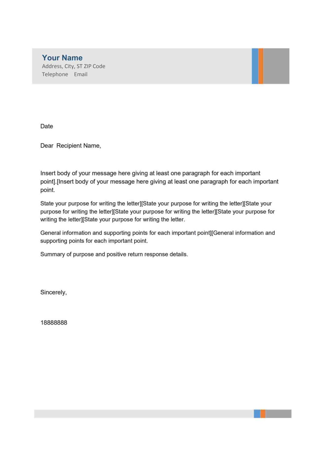Business Email Format Template (Word)