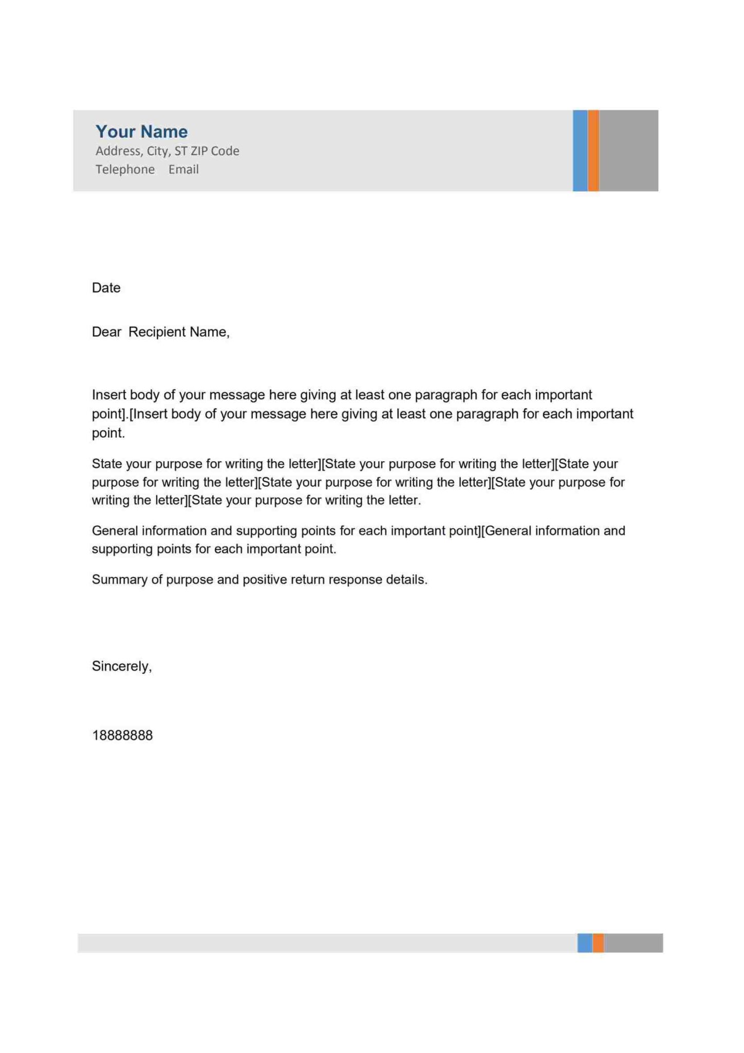 Business Email Format Template (Word)