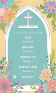 Printable Church Program Template