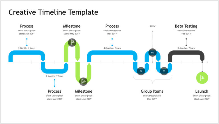 Creative Timeline Template