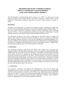 Data Sharing Agreement Template Word