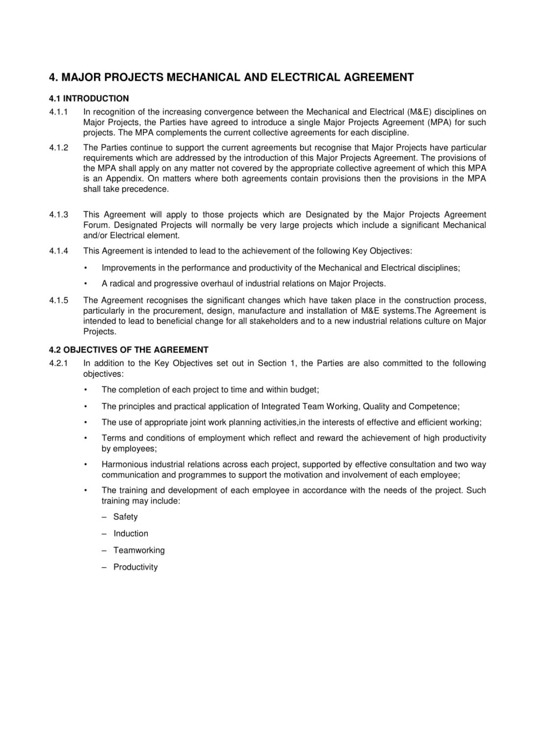Electrical Contract Agreement Template