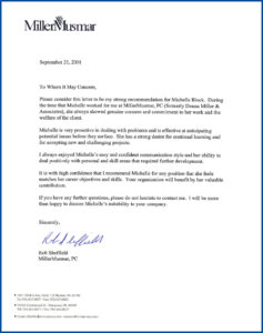 Employment Letter of Recommendation Template