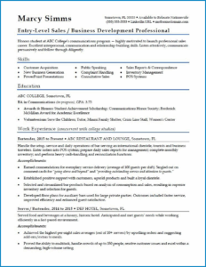 Customizable Entry-Level Resume Template (Word)