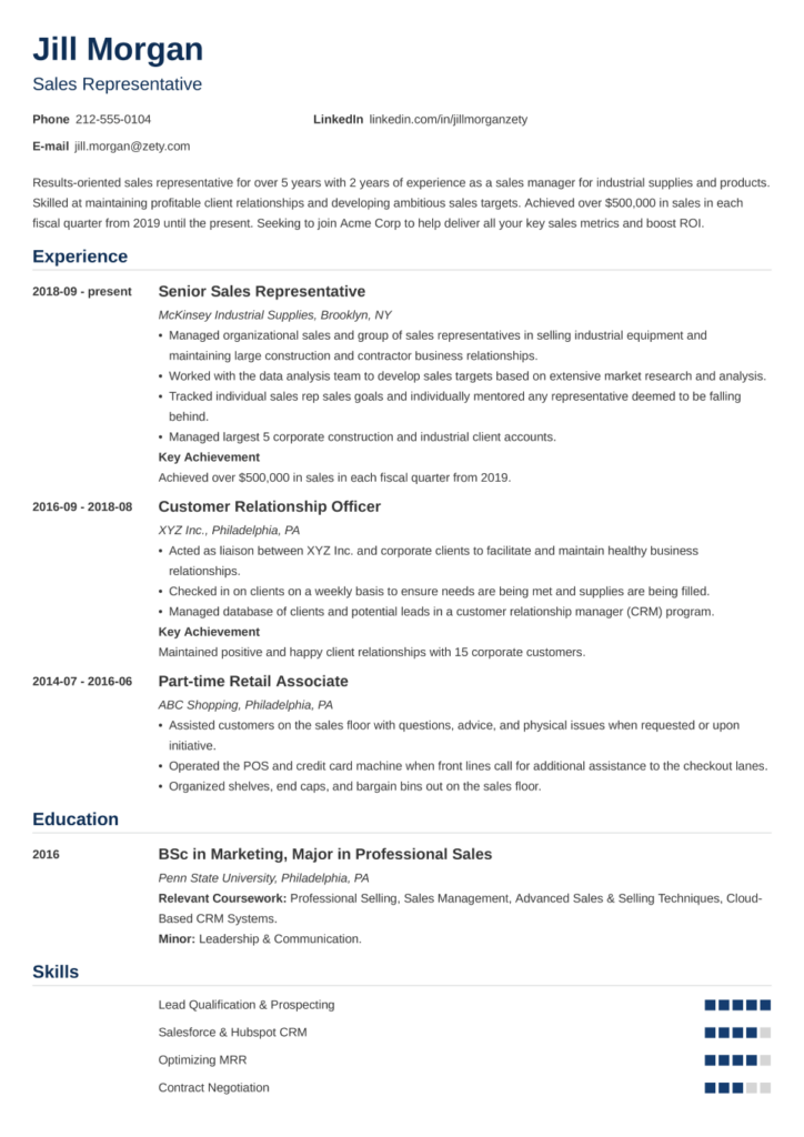 Best CV Template (Word)