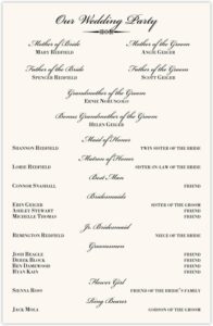 Catholic Wedding Program Template
