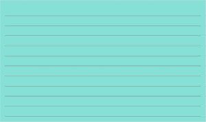 Printable Colored Index Cards Template