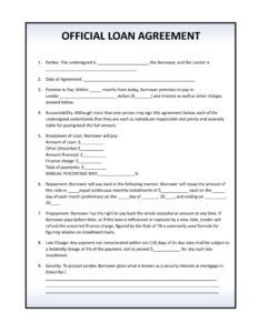 Loan Agreement Template