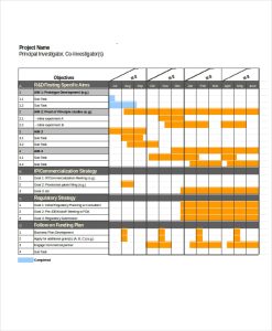 Project Chart Template (Excel)