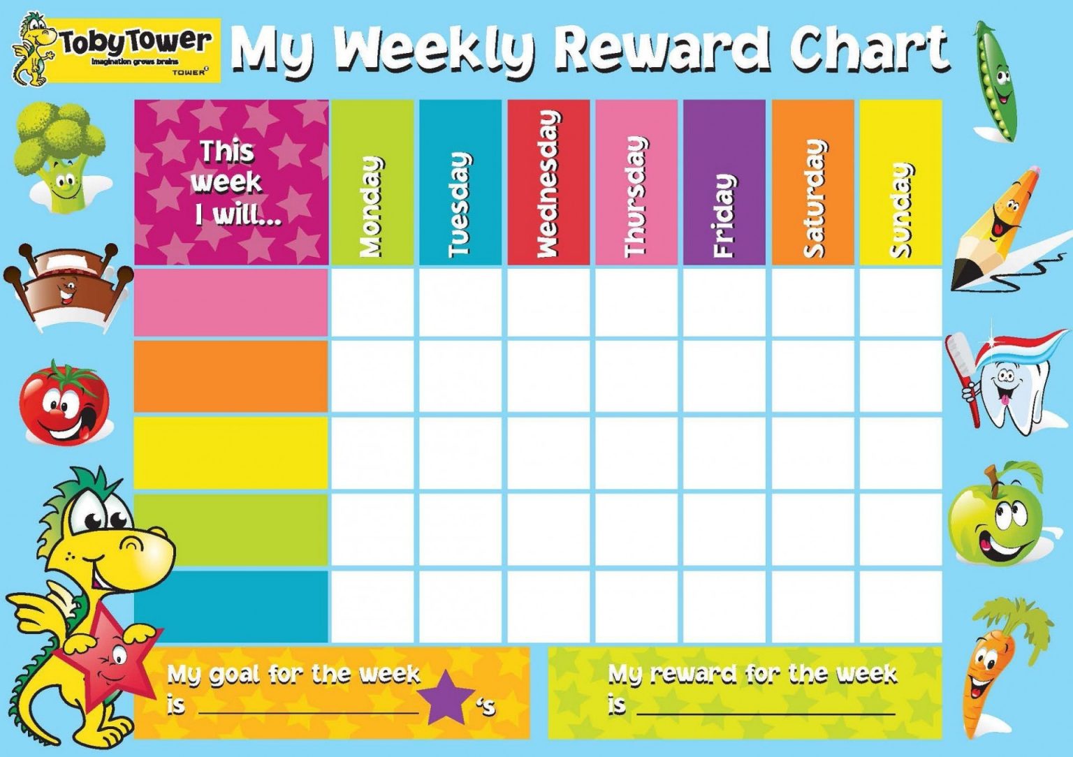 Printable Weekly Behavior Chart Template