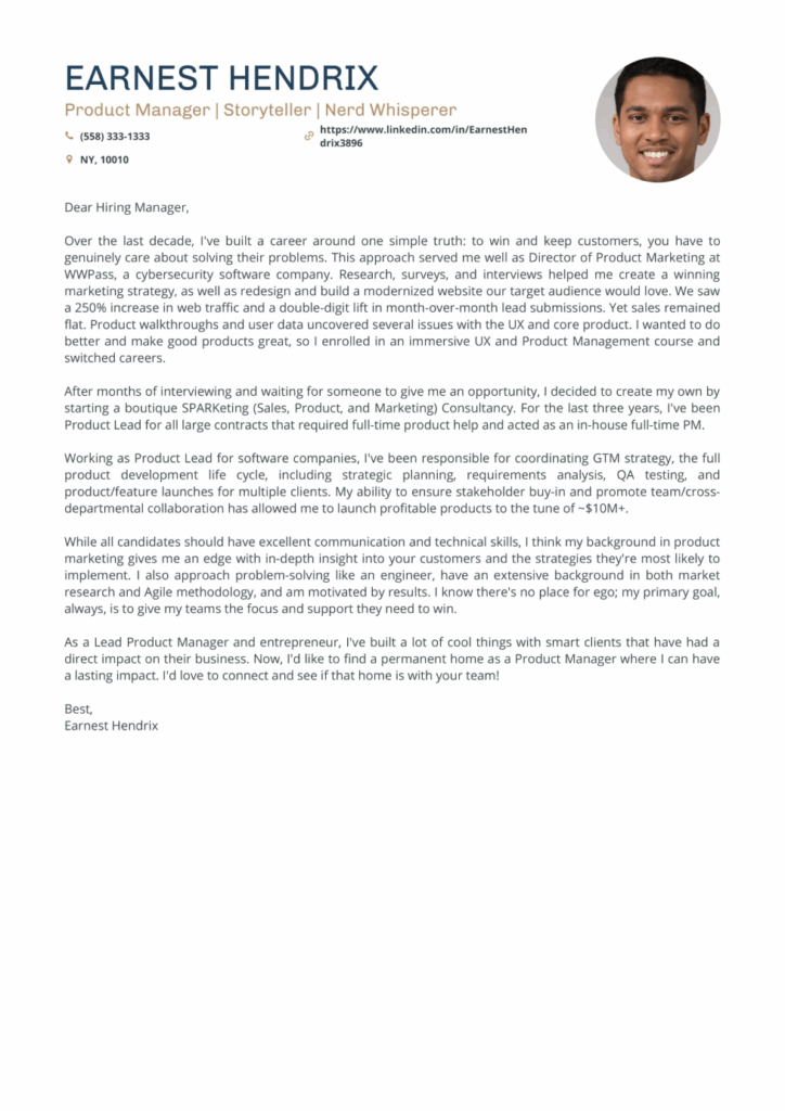 Generic Cover Letter Template (Word)