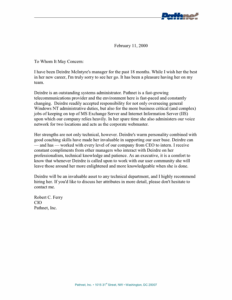 Generic Letter of Recommendation Template (Word)