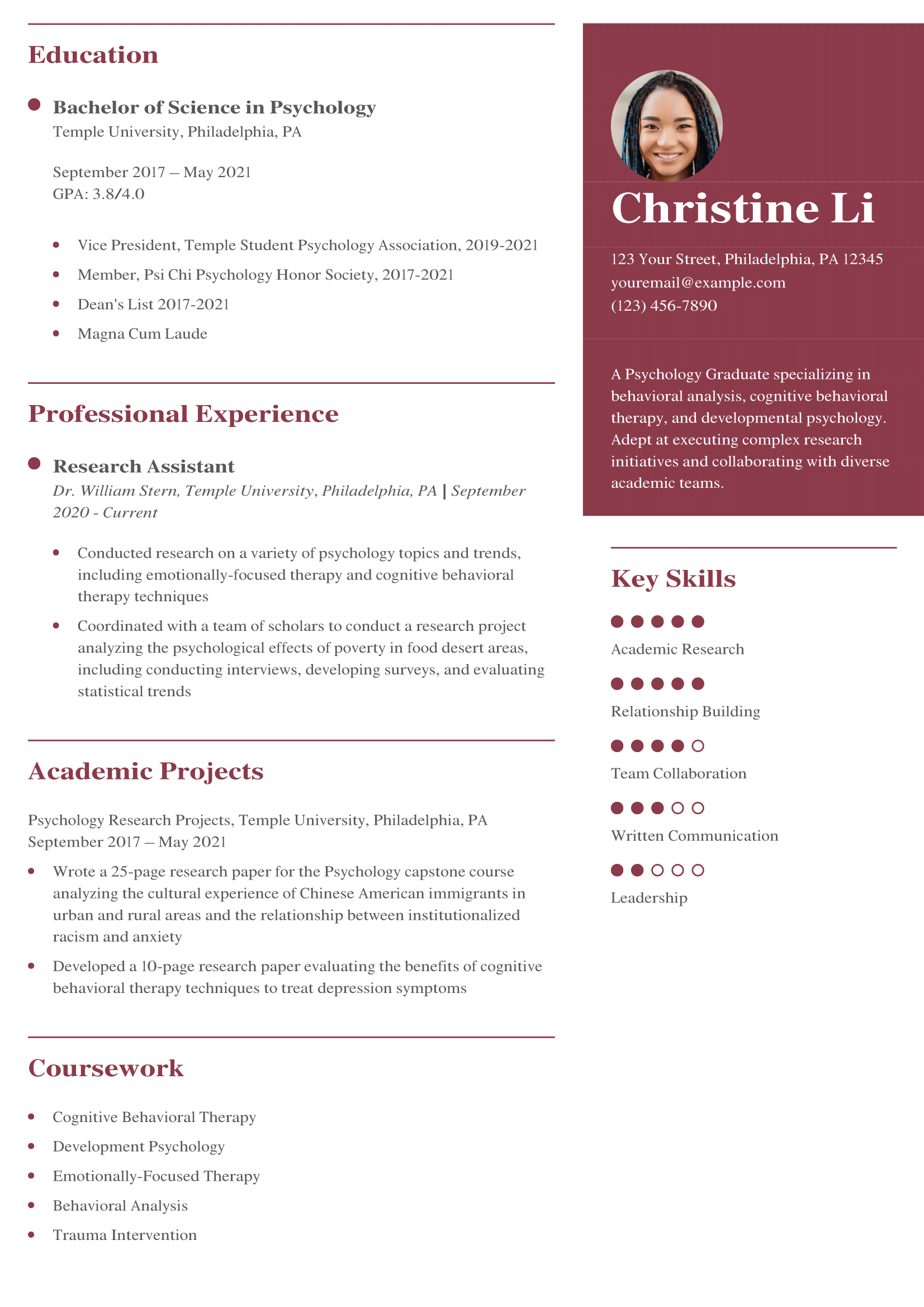 Graduate School Resume Template Word Graduate School Resume Template Word