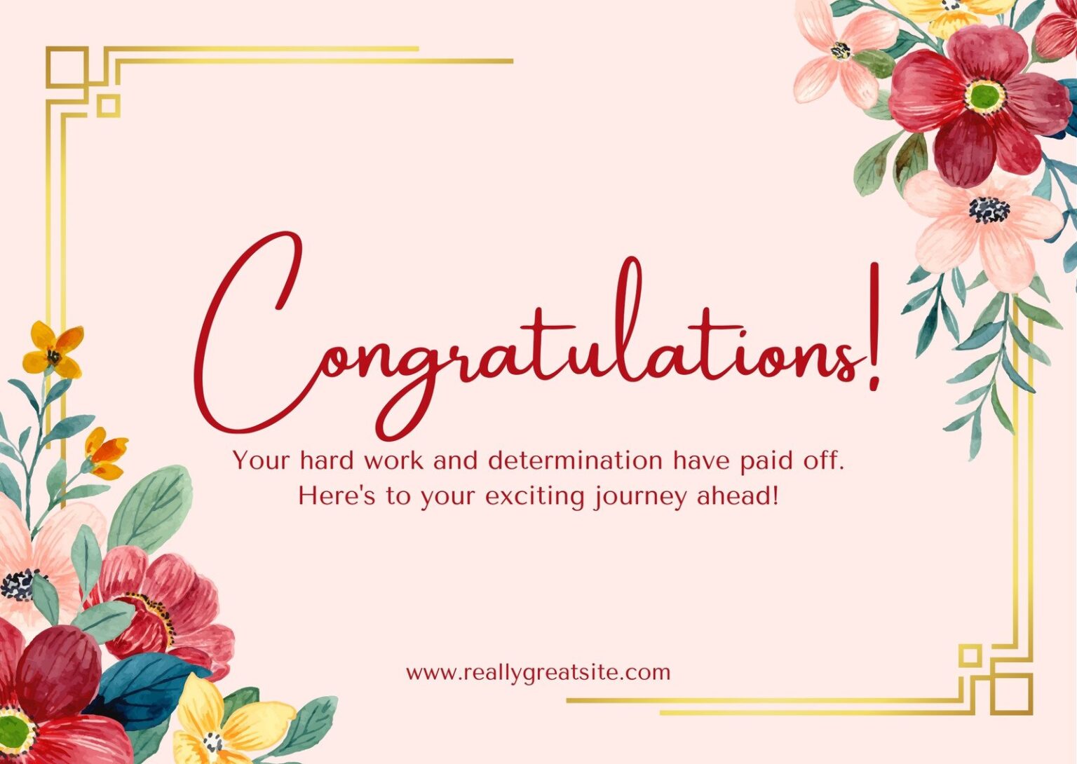 Customizable Greeting Card Template (Word)