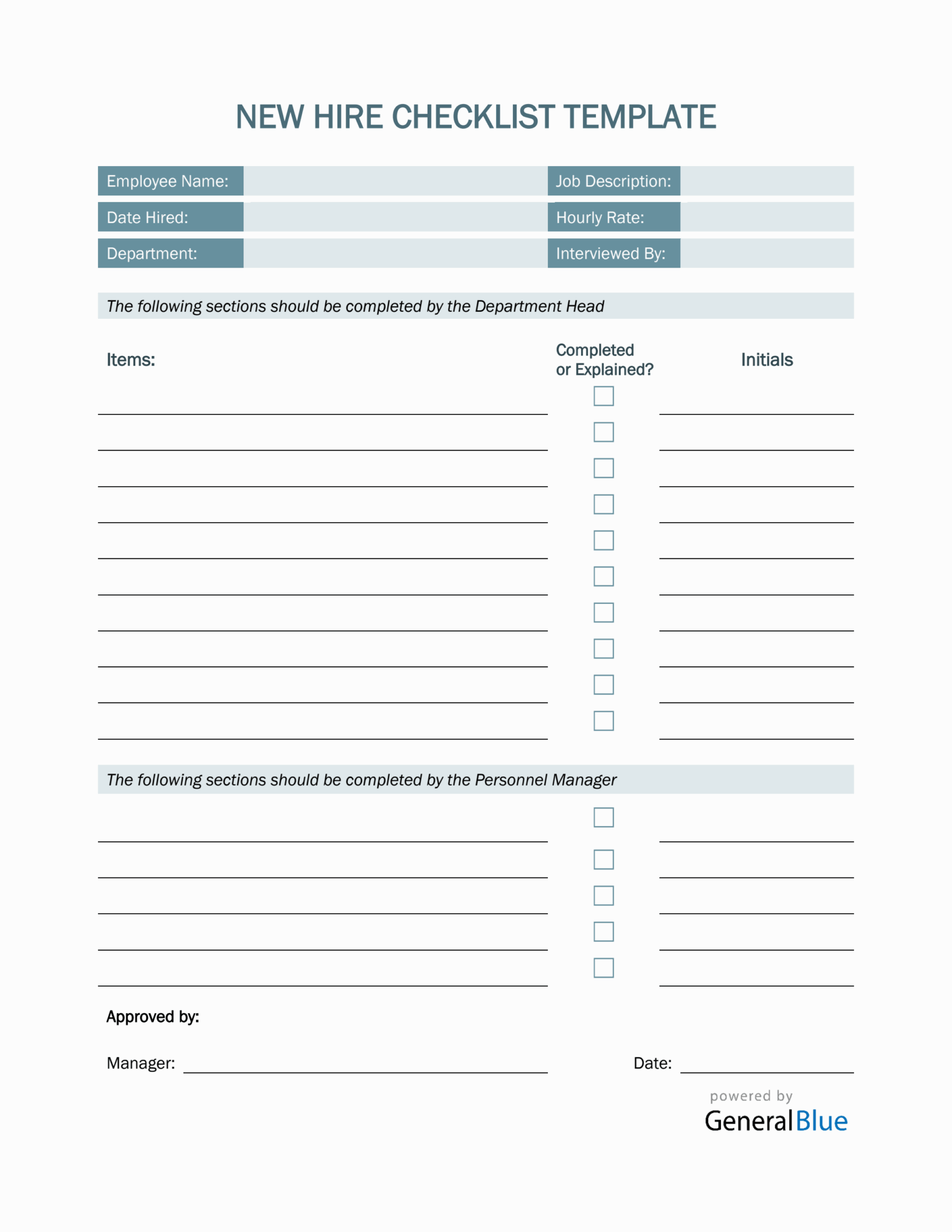 IT New Employee Checklist Template