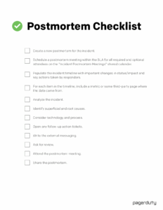 Incident Response Checklist Template