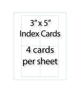 Free Printable Index Card Template