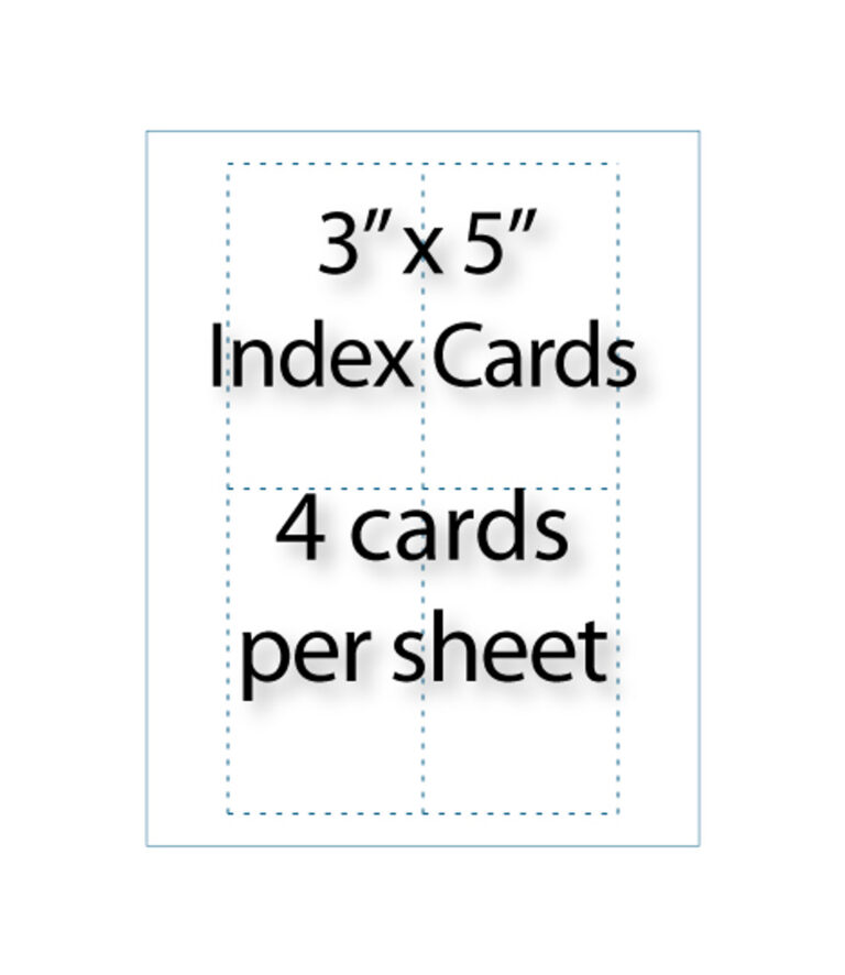 Free Printable Index Card Template
