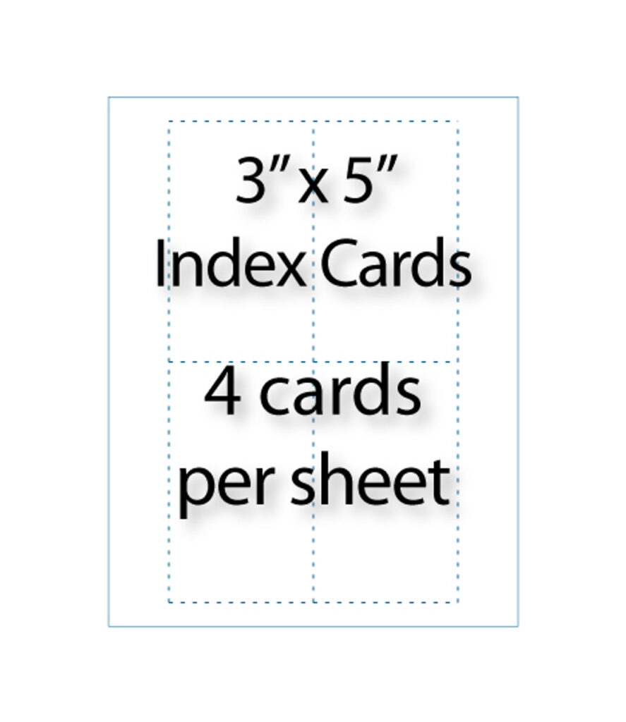 Free Printable Index Card Template