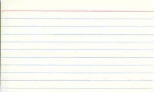 Free Printable Index Card Template