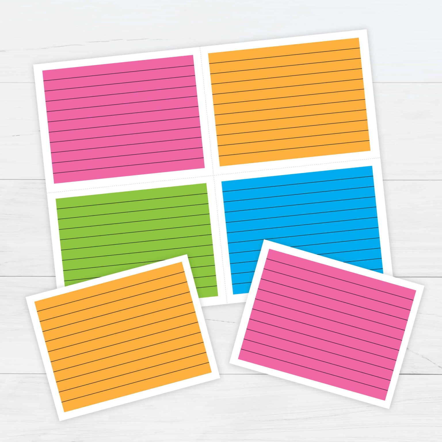 Free Printable Index Card Template