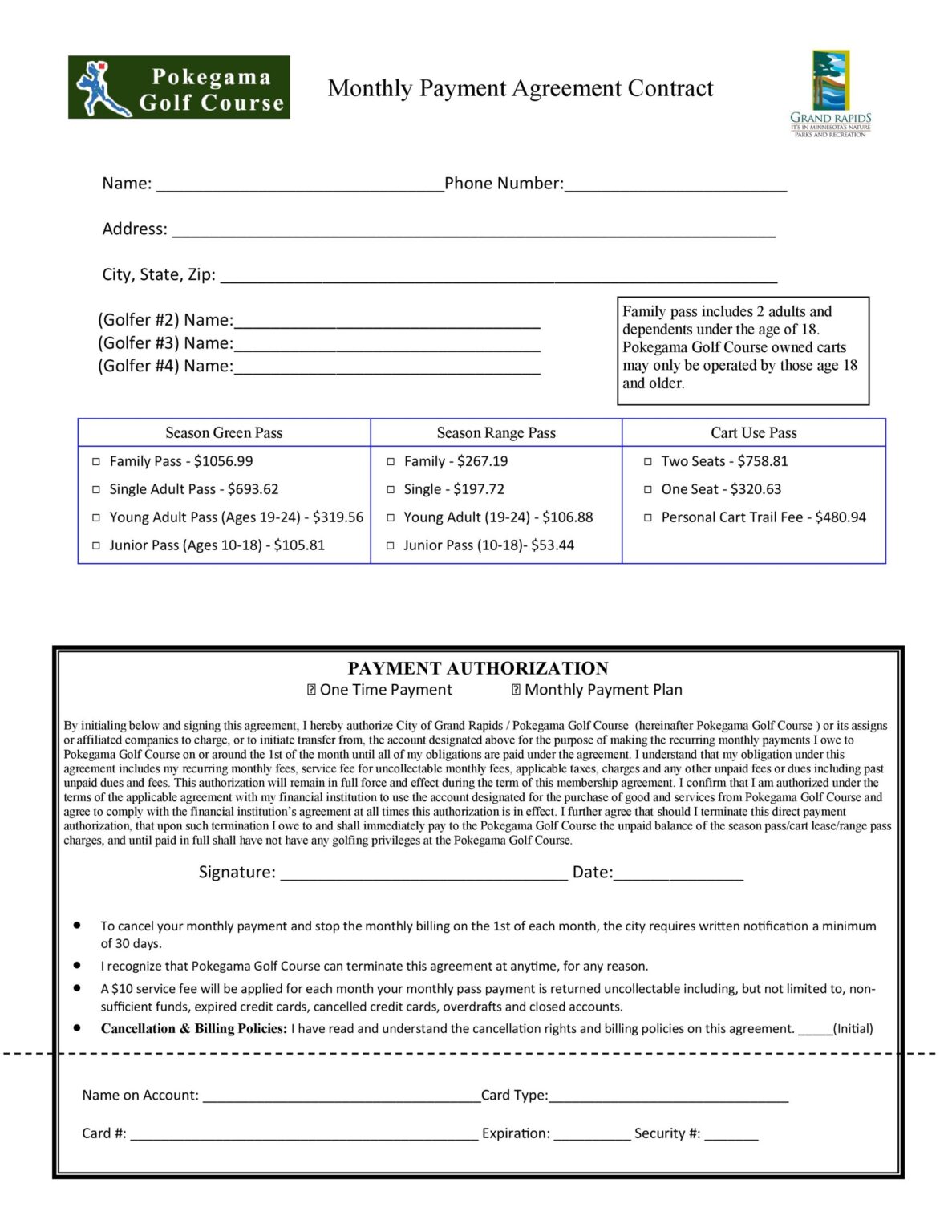 Installment Payment Agreement Template