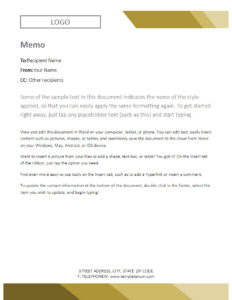 Free Customizable Legal Memo Template (Word)