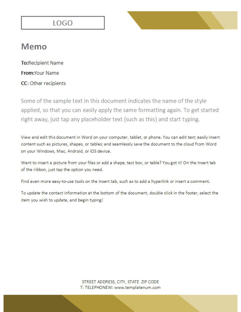 Free Customizable Legal Memo Template (Word)