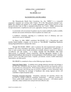 Multiple Member LLC Operating Agreement Template