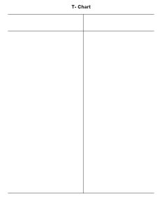 Printable T-chart Template