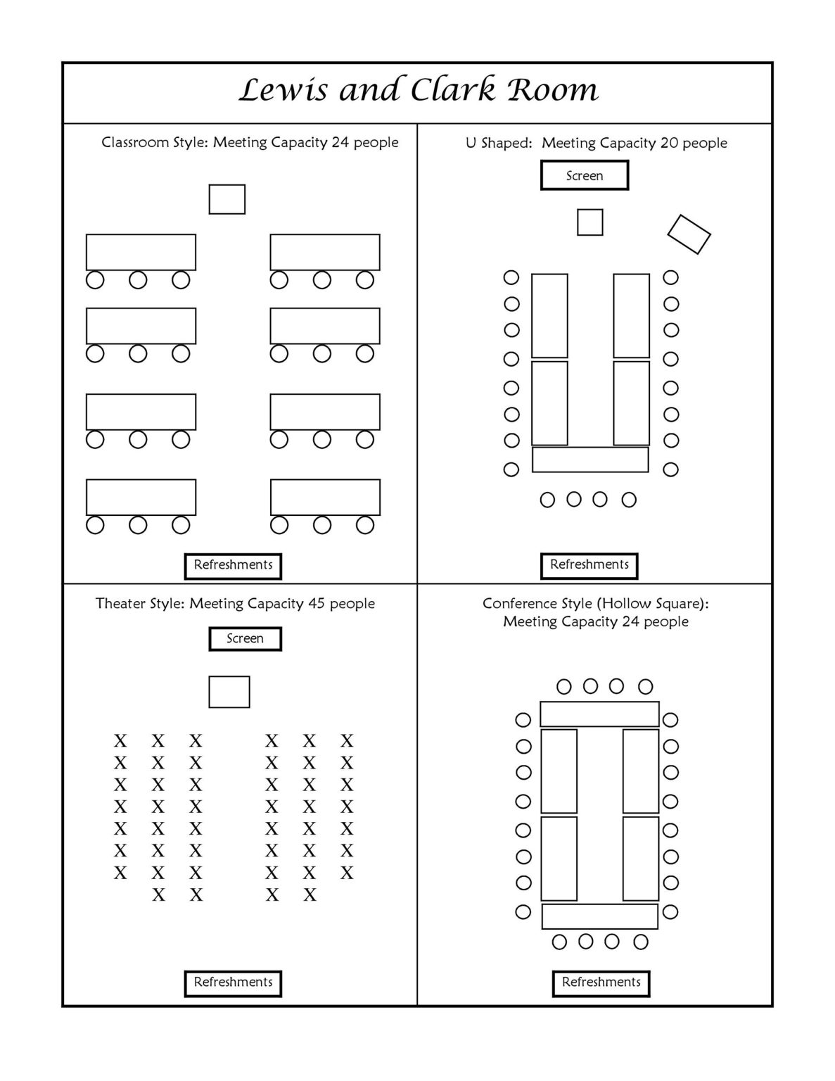 Printable Table Seating Chart Template