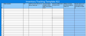 Parts Inventory Spreadsheet Template