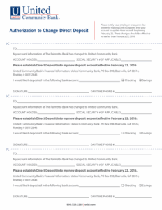 Social Security Direct Deposit Form