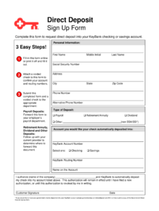 Social Security Direct Deposit Form