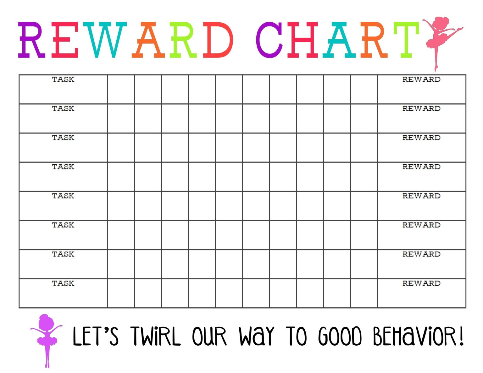 Printable Weekly Behavior Chart Template