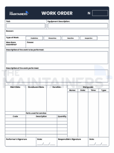 Free Printable Work Order Template