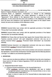 Addendum Agreement Template
