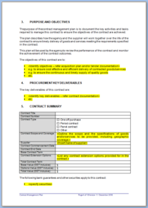 Contract Management Checklist Template