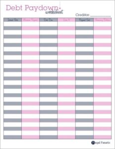 Credit Card Budget Template