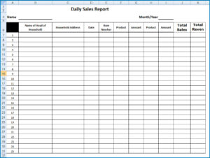 Daily Sales Report Template (Excel)