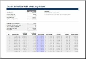 Free Printable Bank Loan Calculator Template [Excel]