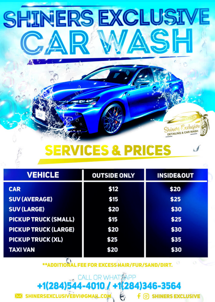 Car Wash Price List Template