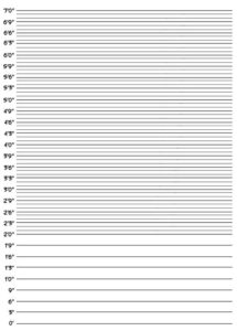 Printable Height Chart Template