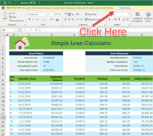 Free Printable Home Loan Calculator Excel Template