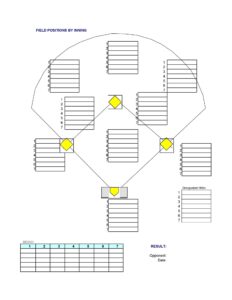 Printable Baseball Depth Chart Template